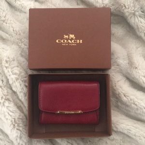 Coach | Bags | Never Been Used Small Red Coach Card Holder | Poshmark